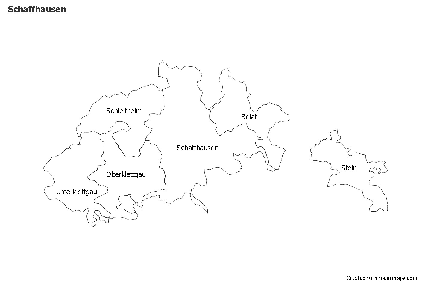 Mapas De Muestra Para Schaffhausen