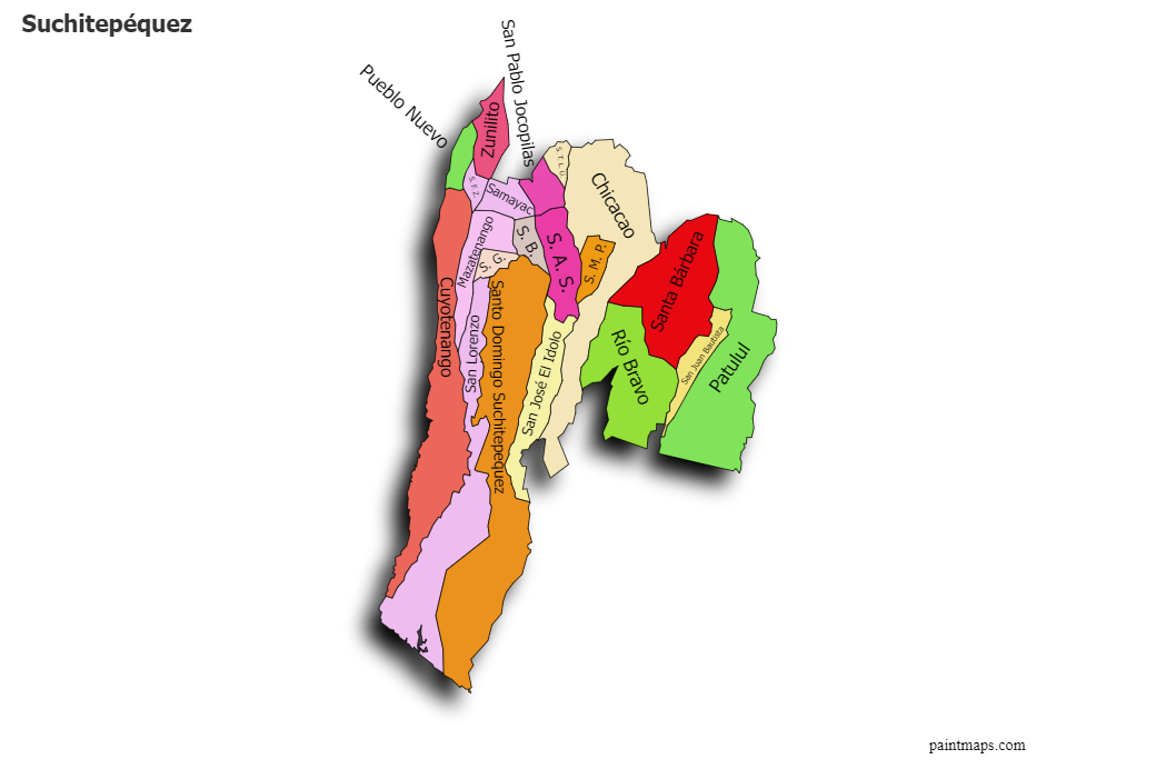 Create Custom Suchitepequez Map Chart With Online Free Map Maker 8492