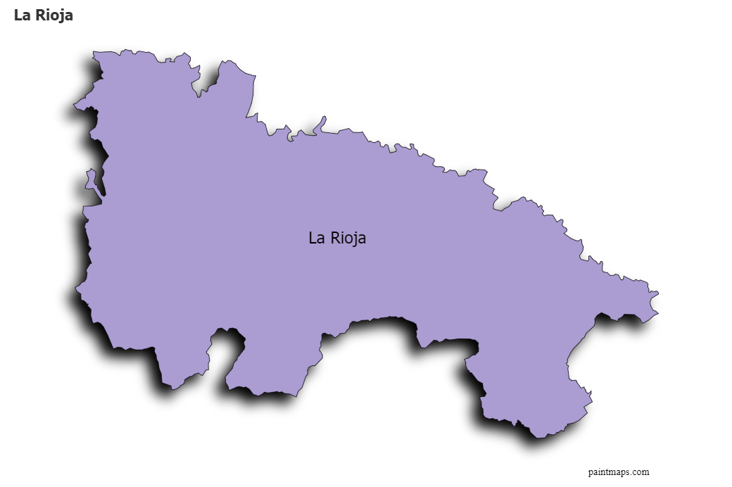 La Rioja Mapa En Blanco