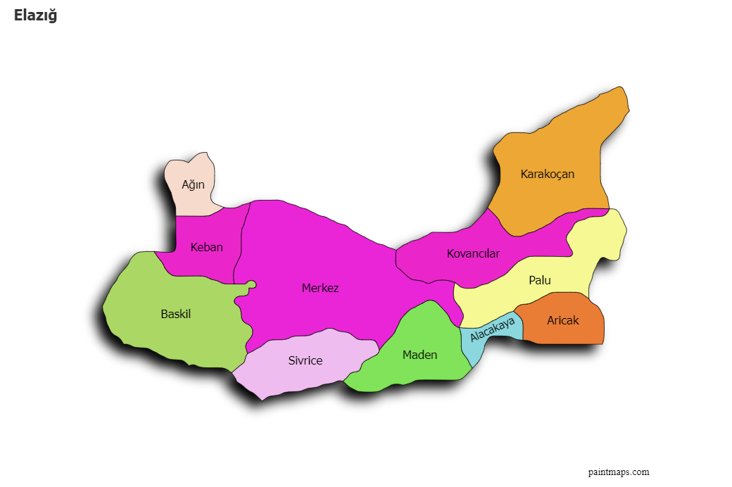 Elazig Haritasi Bos Dilsiz Elazig Haritasi Bos Dilsiz