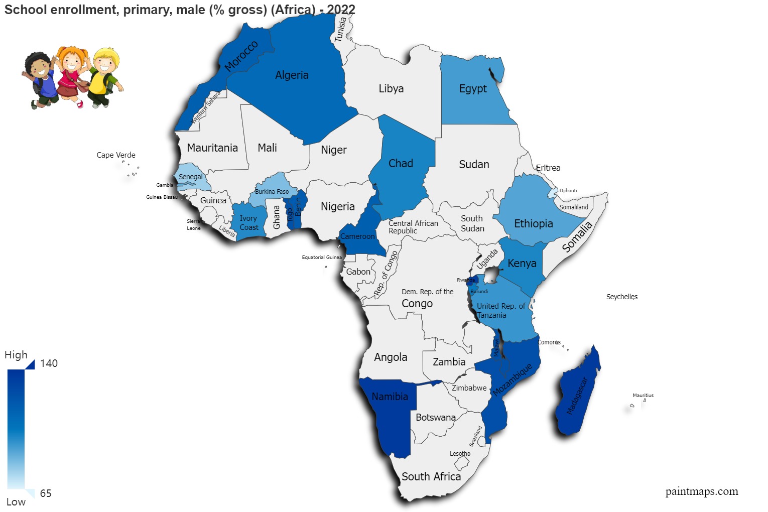School Enrollment Primary Male Percentage Gross On Africa Map school-enrollment-primary-male-percentage-gross-on-africa-map